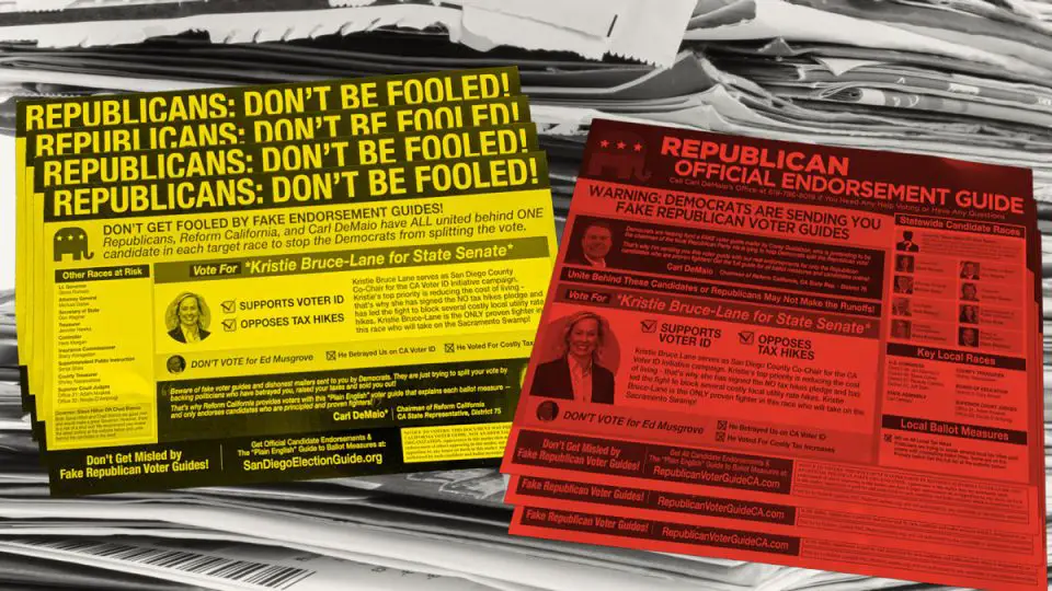 Local Republicans battle over 'fake' primary mailers, voter guides ...